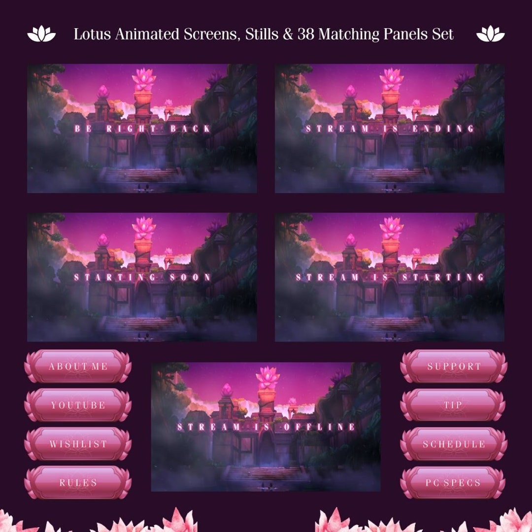 Lotus Streaming Screens Package, Valorant Lotus Map - Etsy
