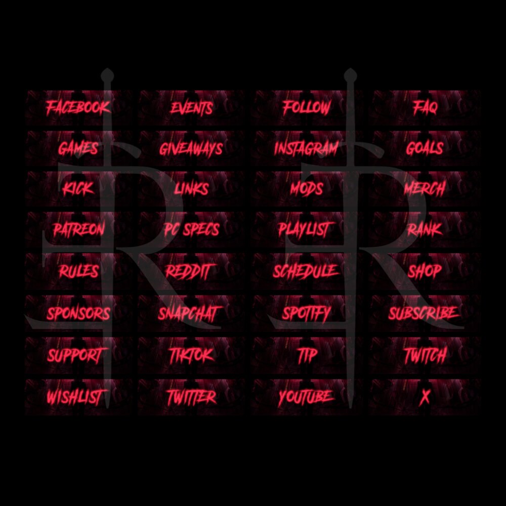 Fade Rain Stream Screens and Panels Set - Valorant - Etsy