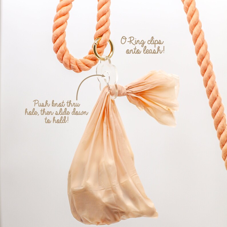 Poop Loop + Bag Dispenser Set | Desert Orange - Etsy