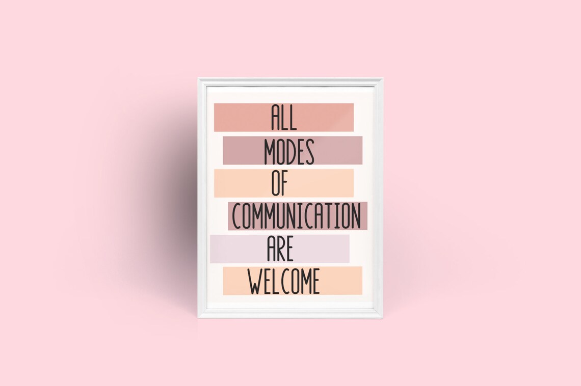 4 Printable BOHO Speech Posters | Therapy Room Decor | Speech Language ...