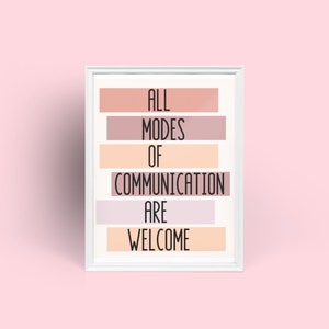 4 Printable BOHO Speech Posters | Therapy Room Decor | Speech Language ...