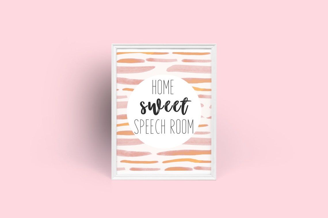 4 Printable BOHO Speech Posters | Therapy Room Decor | Speech Language ...