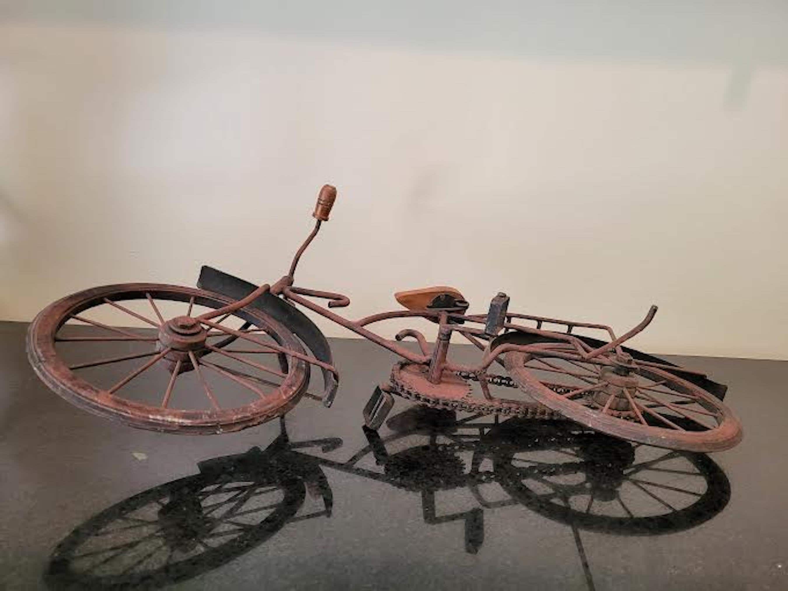 Vintage Rustic Metal and Wood Decorative Bicycle/rustice Decorative ...