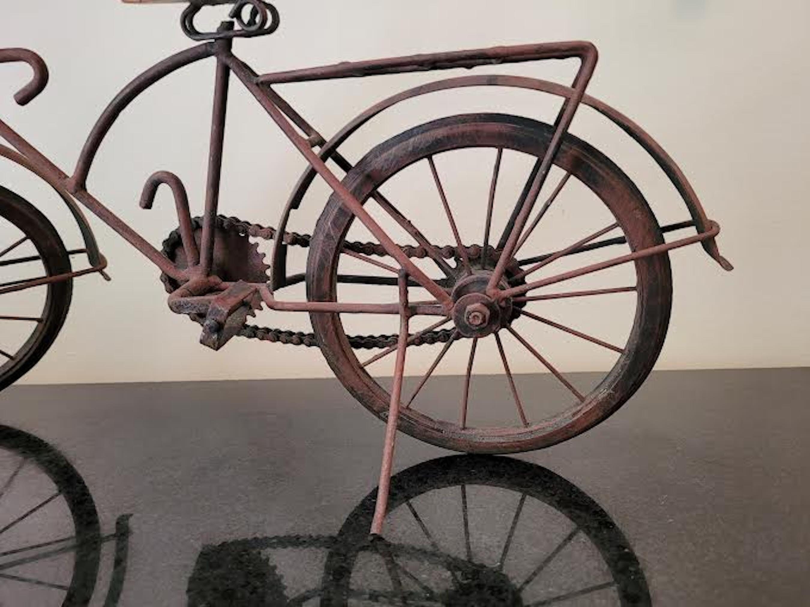 Vintage Rustic Metal and Wood Decorative Bicycle/rustice Decorative ...