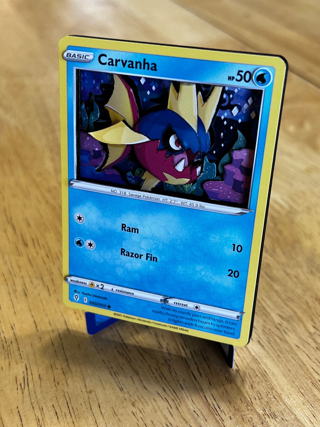 Carvanha Shadowbox Card 3D - Etsy