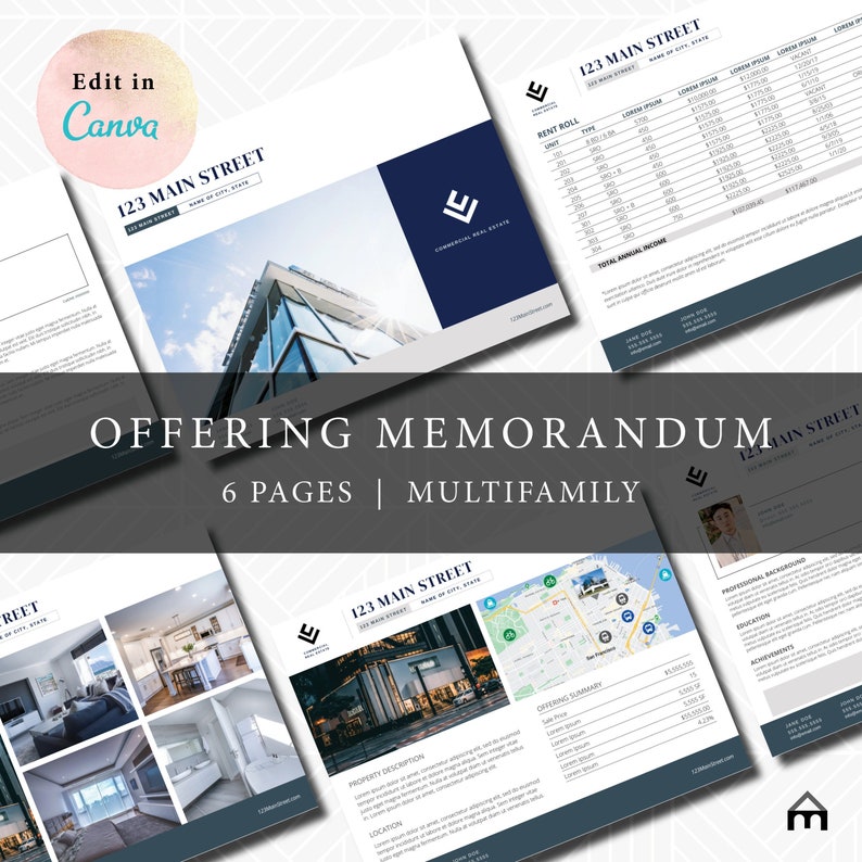 Multifamily 6-page Offering Memorandum - Etsy