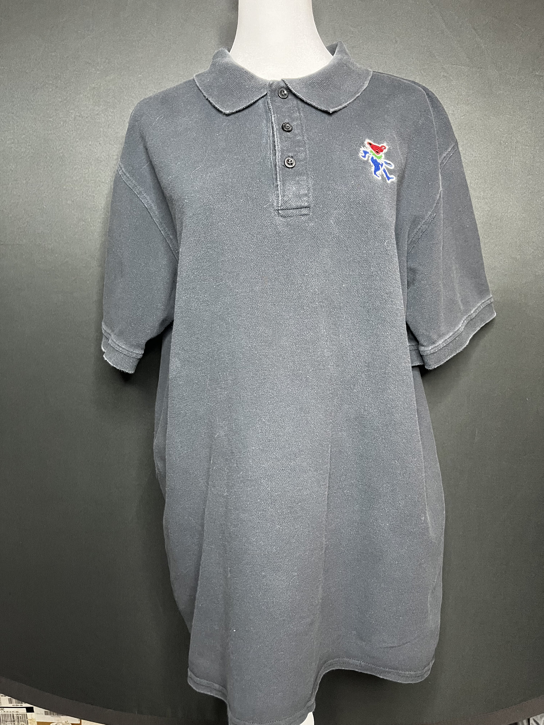 Grateful Dead Port & Company Deadhead Bear Polo Shirt Size L - Etsy