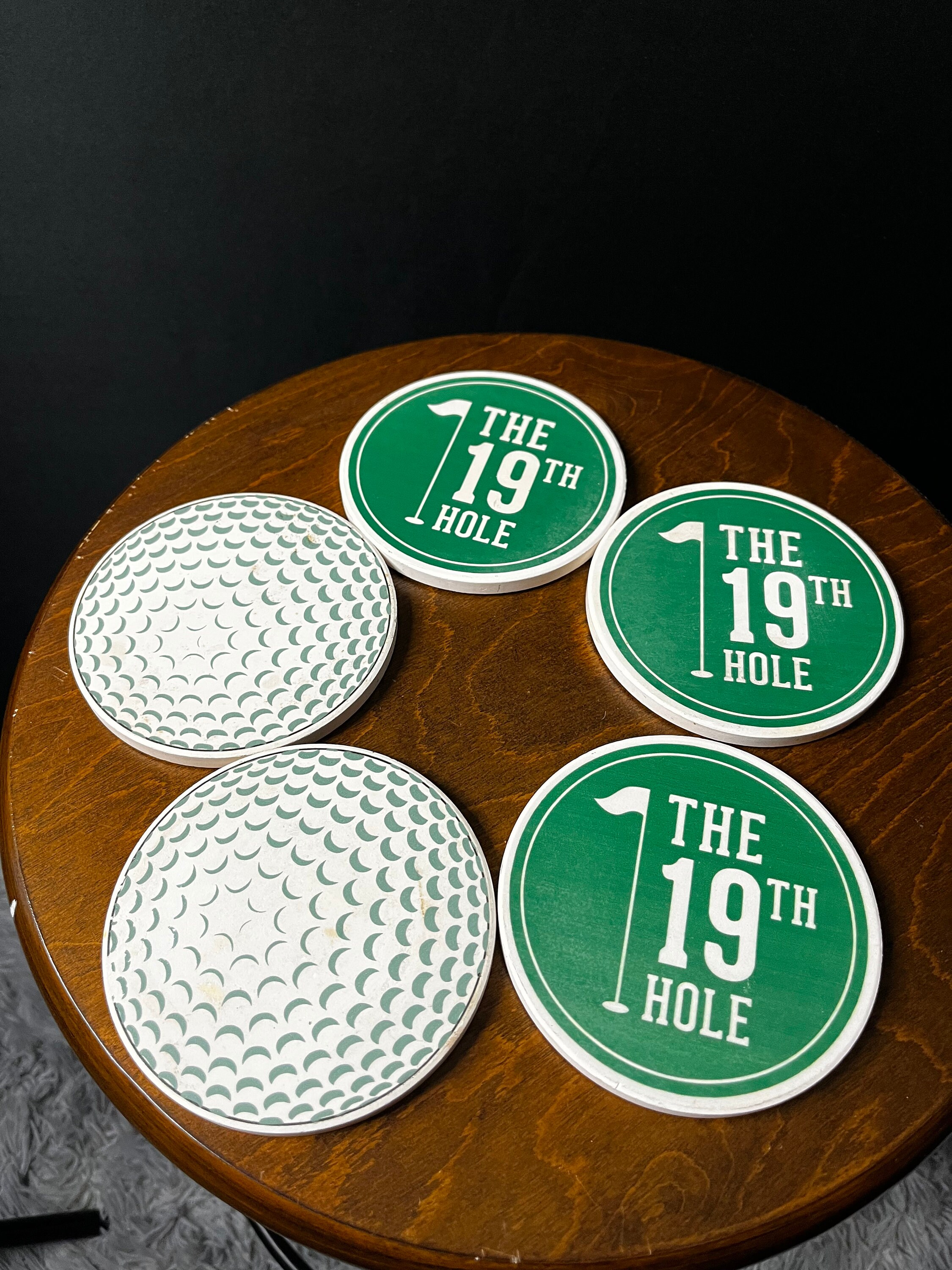 Golf Ceramic Buxton the 19th Hole Golf Coaster Set of 5 Barware ...