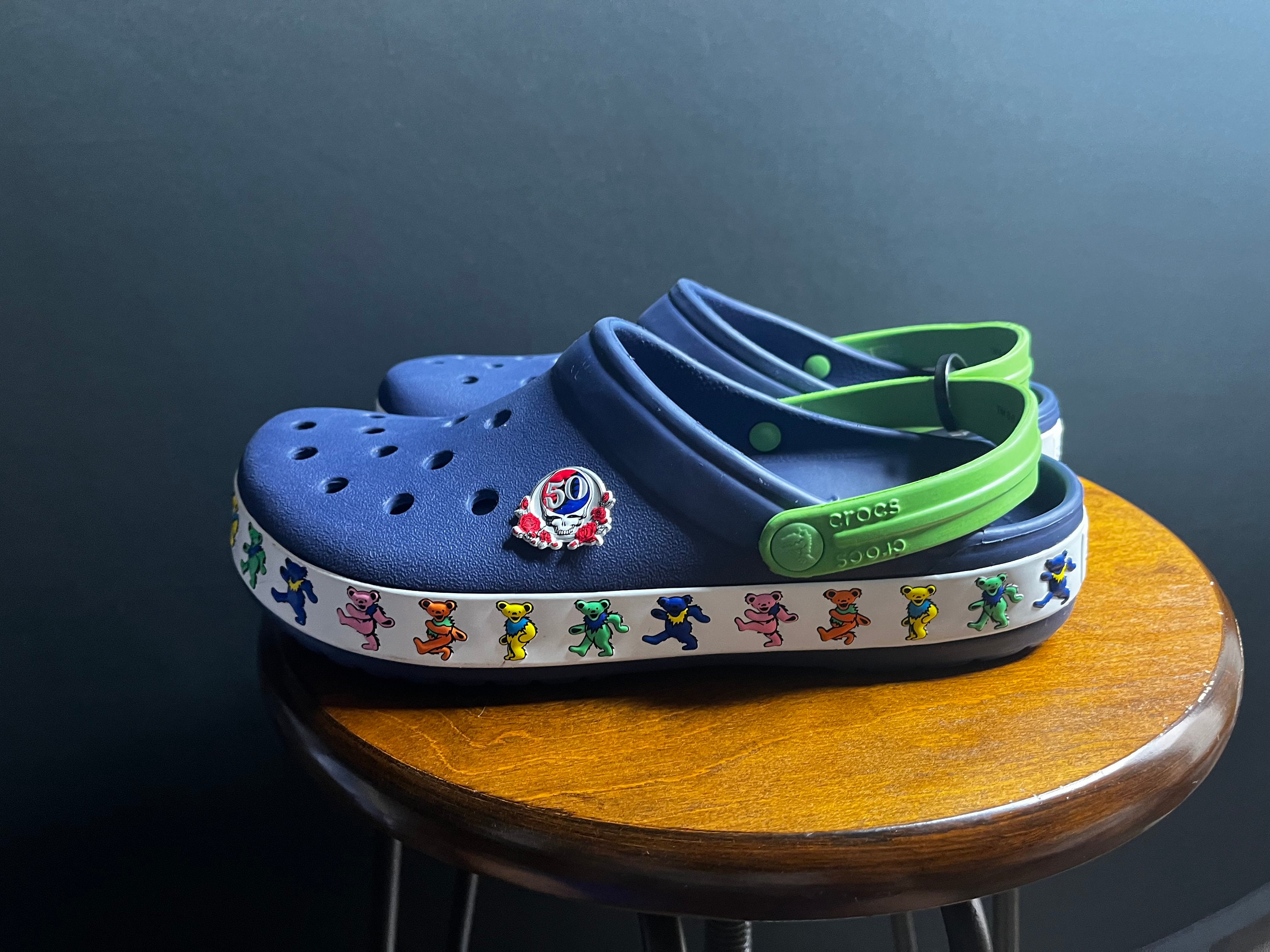 Grateful Dead Crocs With Dancing Bears DISCONTINUED STYLE M 9 W 11 ...