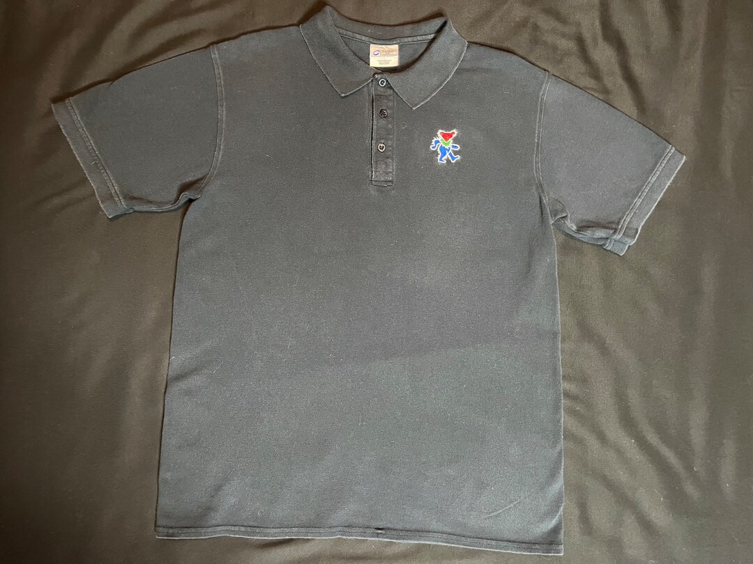 Grateful Dead Port & Company Deadhead Bear Polo Shirt Size L - Etsy