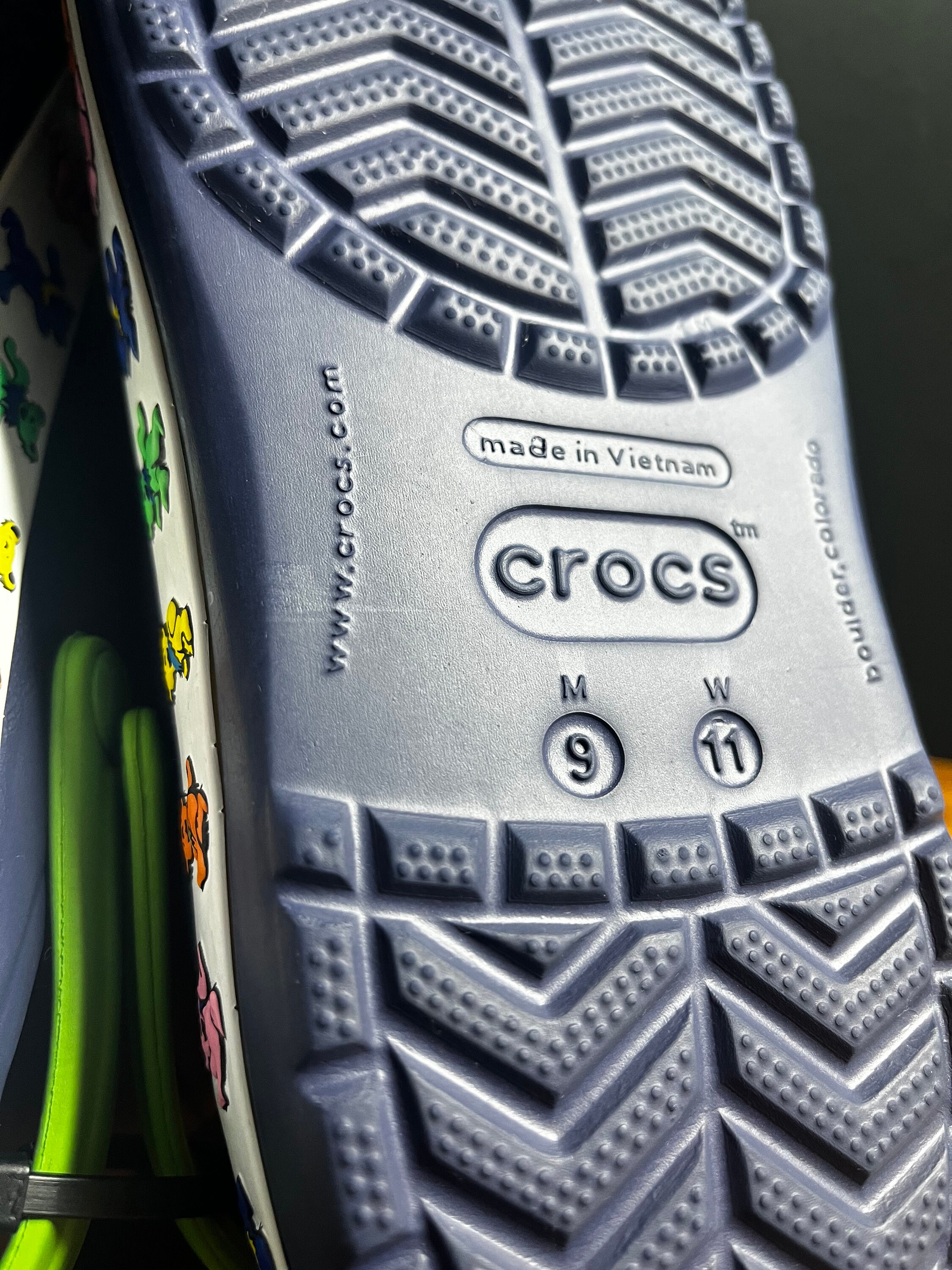 Grateful Dead Crocs With Dancing Bears DISCONTINUED STYLE M 9 W 11 ...