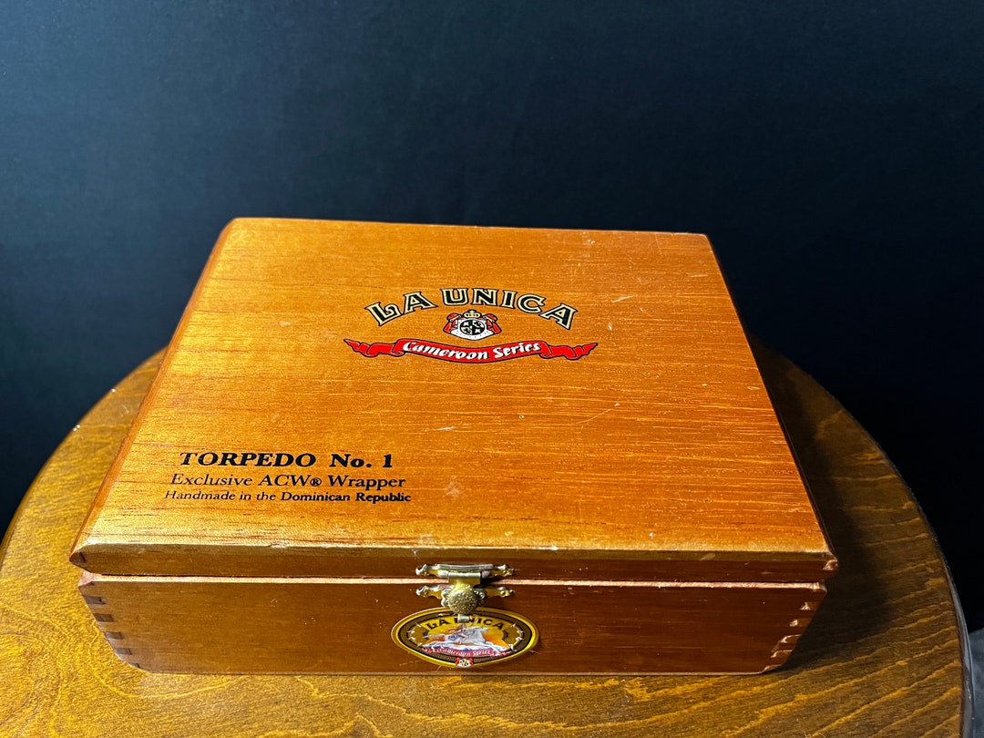 La Unica Cameroon Series Torpedo No 1 Wooden Cigar Box - Etsy