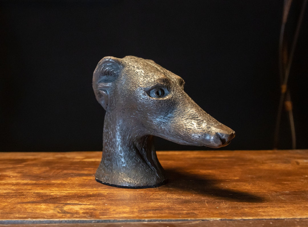 Greyhound/whippet Bust in Cold Cast Bronze - Etsy