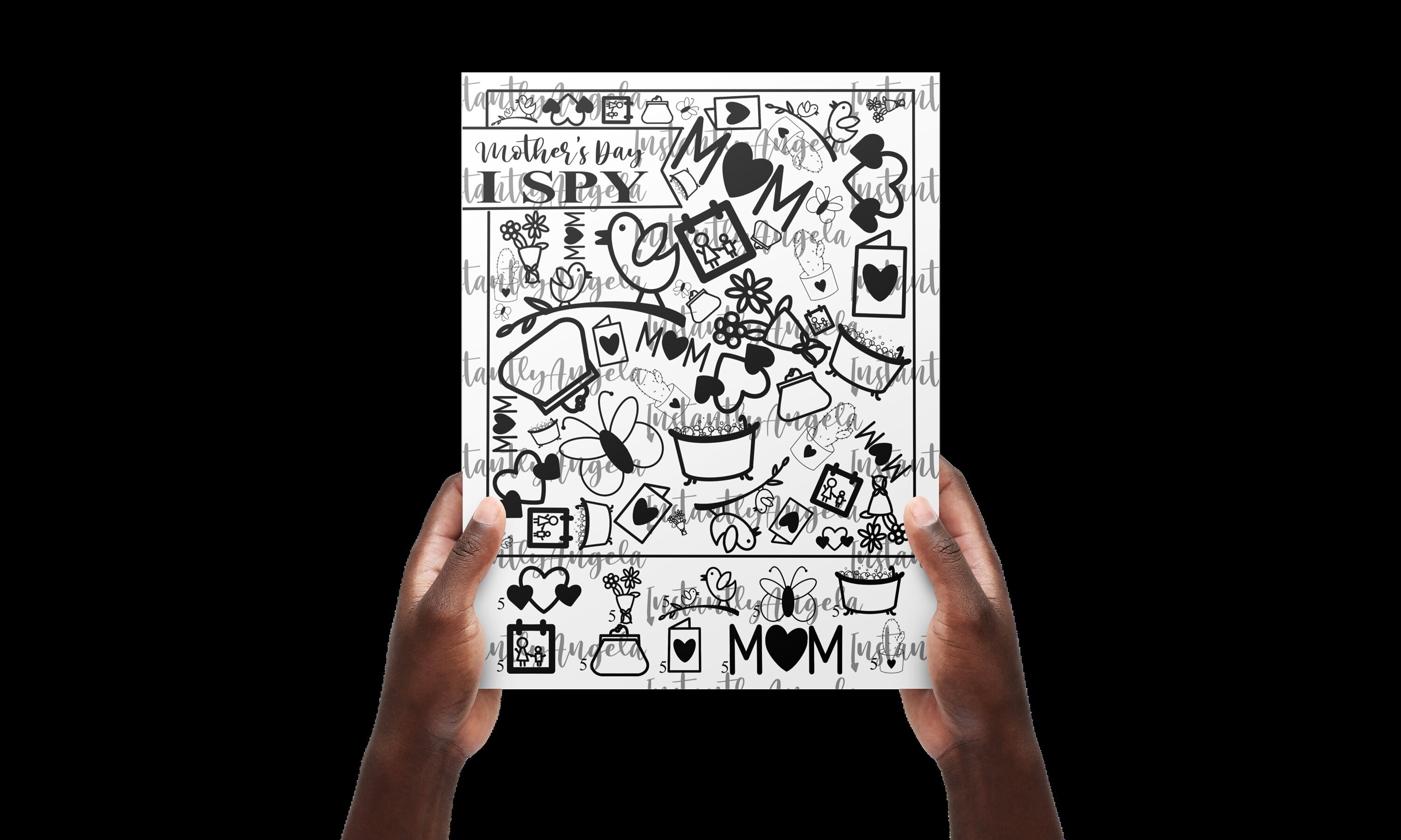 Printable I Spy, Mother’s Day, Coloring Page - Etsy