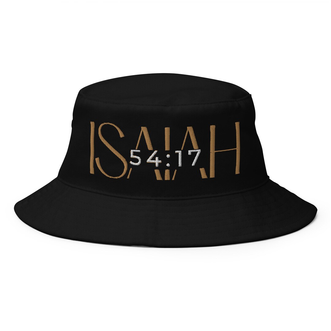 Isaiah 54:17 Bucket Hat-white Letters - Etsy