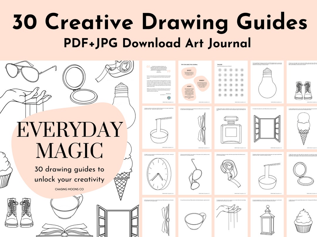 30 Drawing Guides Art Workbook | Art Worksheets, Drawing Workbook, Art ...