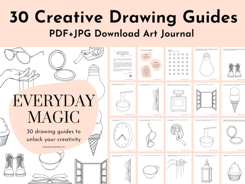 30 Drawing Guides Art Workbook | Art Worksheets, Drawing Workbook, Art ...