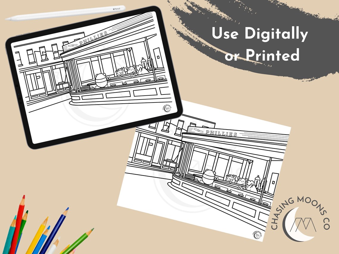 Squish Art History: Nighthawks | Coloring Page for Adults, Squishmallow ...