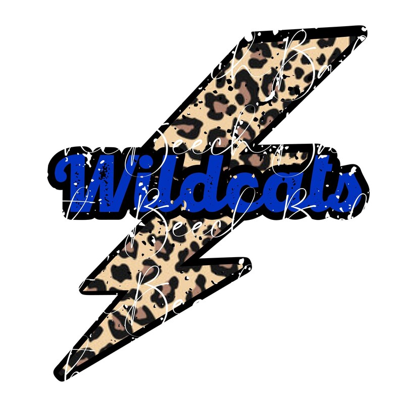 Wildcats Distressed Lightning Bolt PNG Digital Download for Sublimation ...