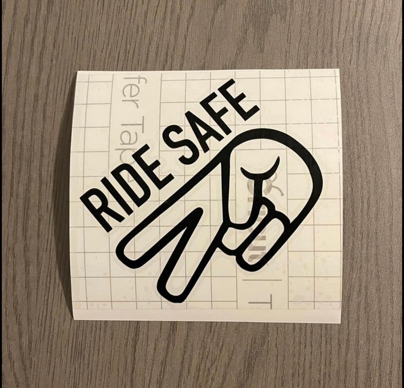 Ride Safe Motorcycle Decal Sticker - Etsy