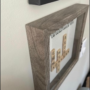 Grandchildren Scrabble Letter Shadow Box - Etsy