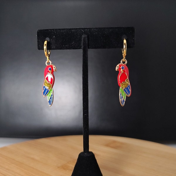 Parrot Earrings - Etsy