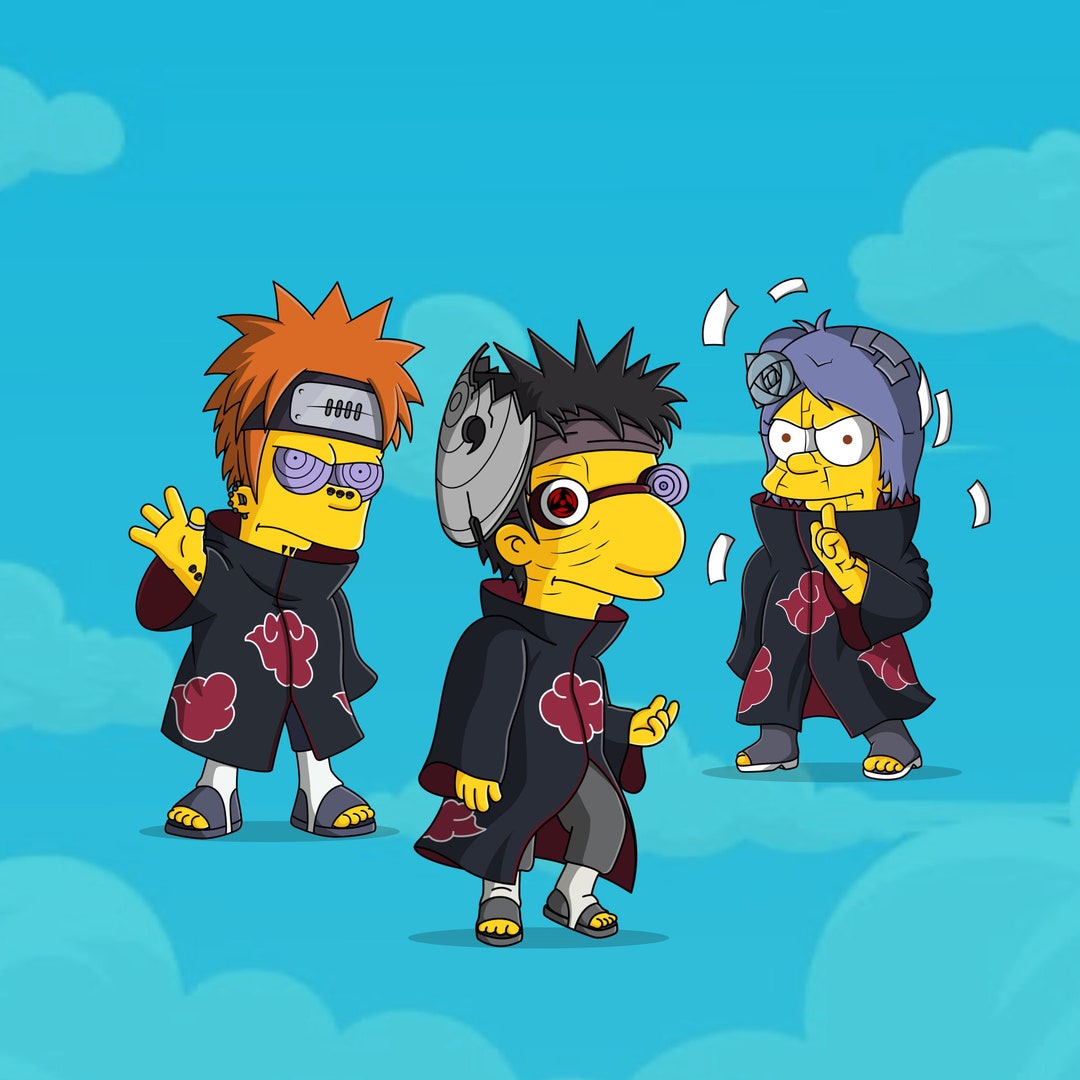Akatsuki X Simpsons - Etsy