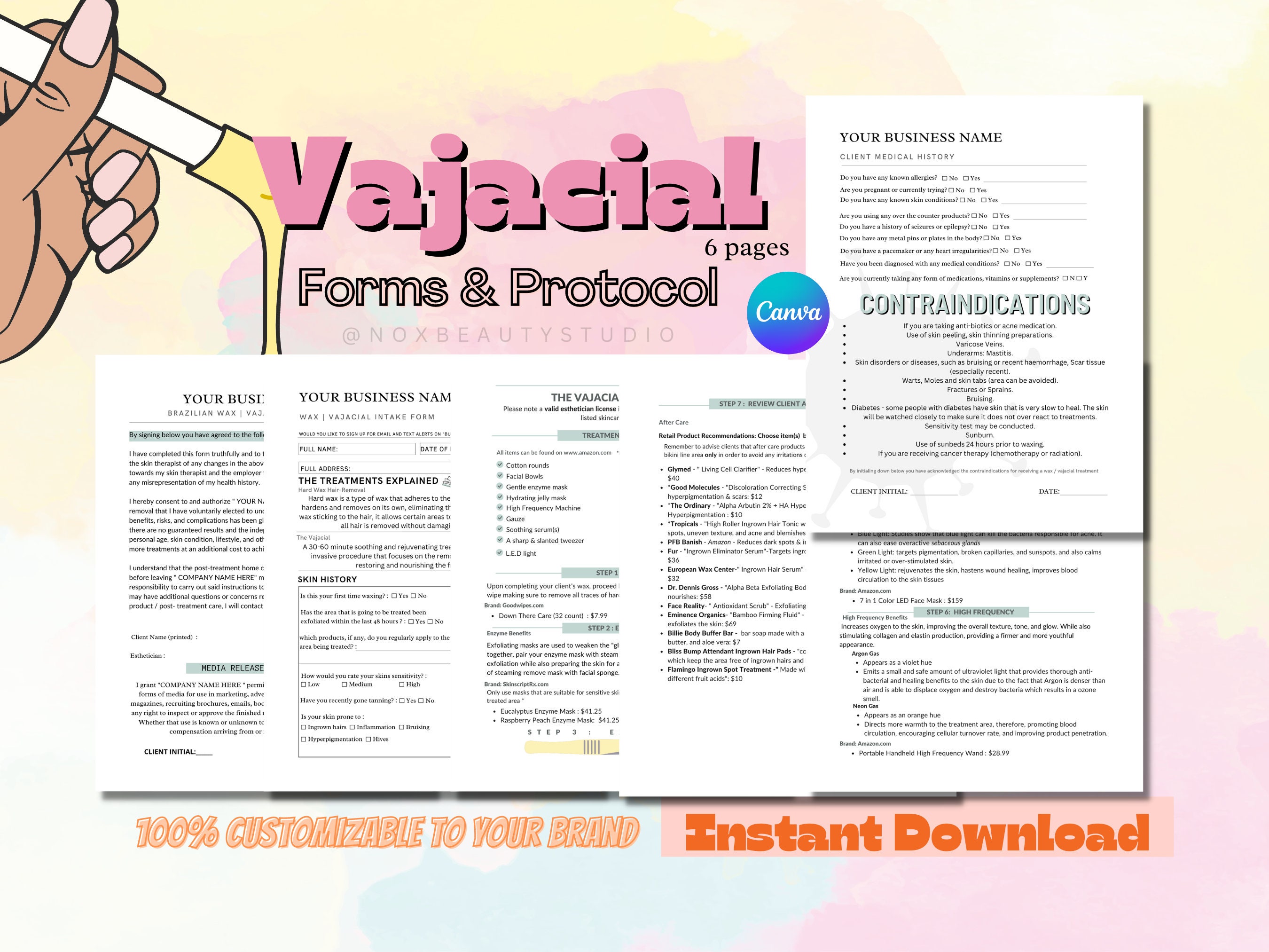 Vajacial Manual Vajacial Kit Vajacial Jelly Mask - Etsy