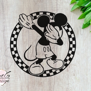 Checkered Mickey Dab! Mouse Dab. Checkered Mouse. Instant Download. SVG ...