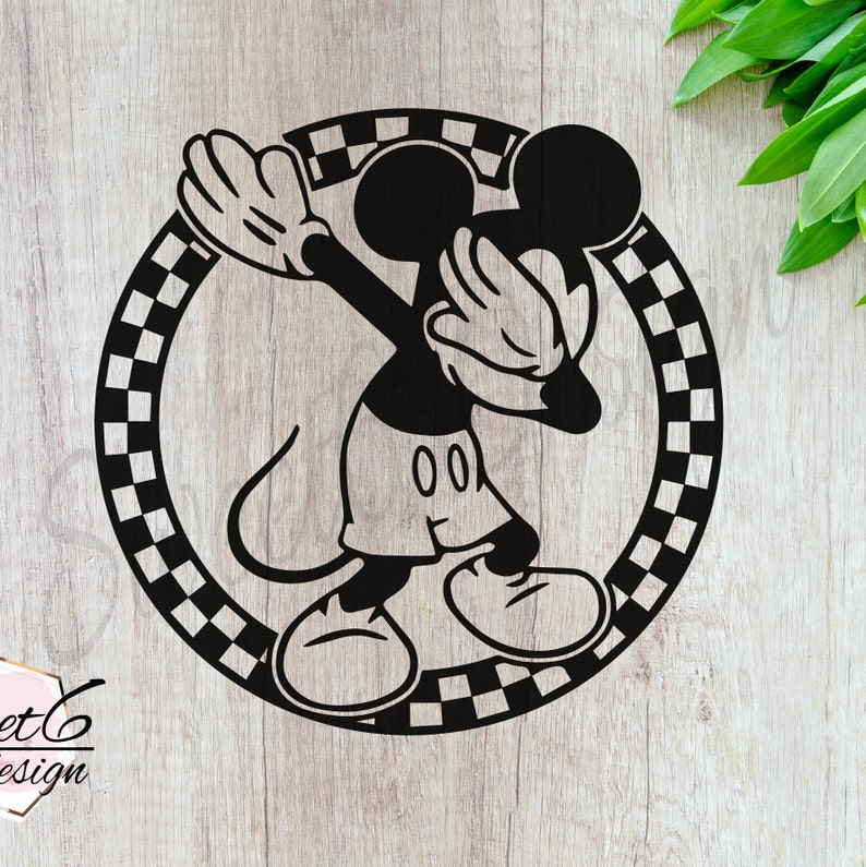 Checkered Mickey Dab! Mouse Dab. Checkered Mouse. Instant Download. SVG ...