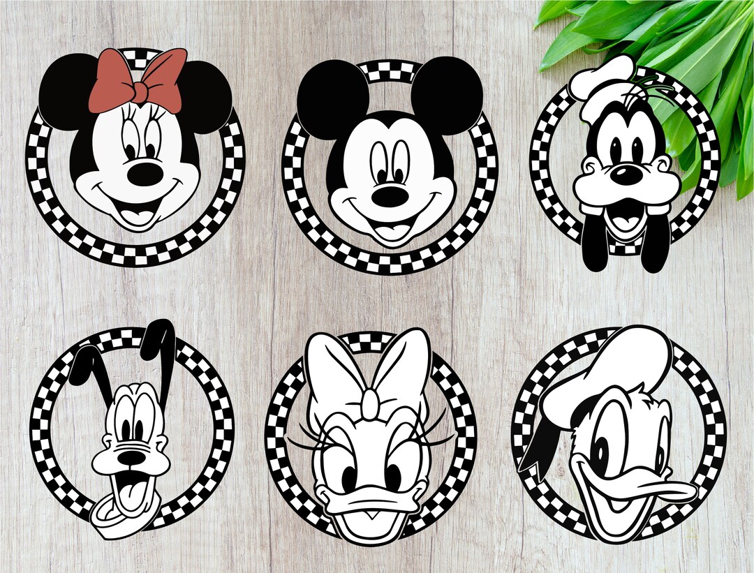 Checkered Mickey and Friends SVG PNG JPG: Vacation Shirts (digital ...