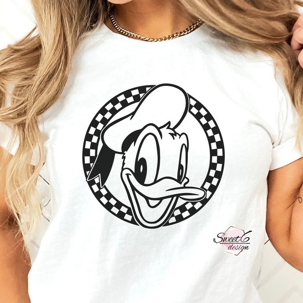 Mickey Mouse Checkered Circle Svg - Etsy