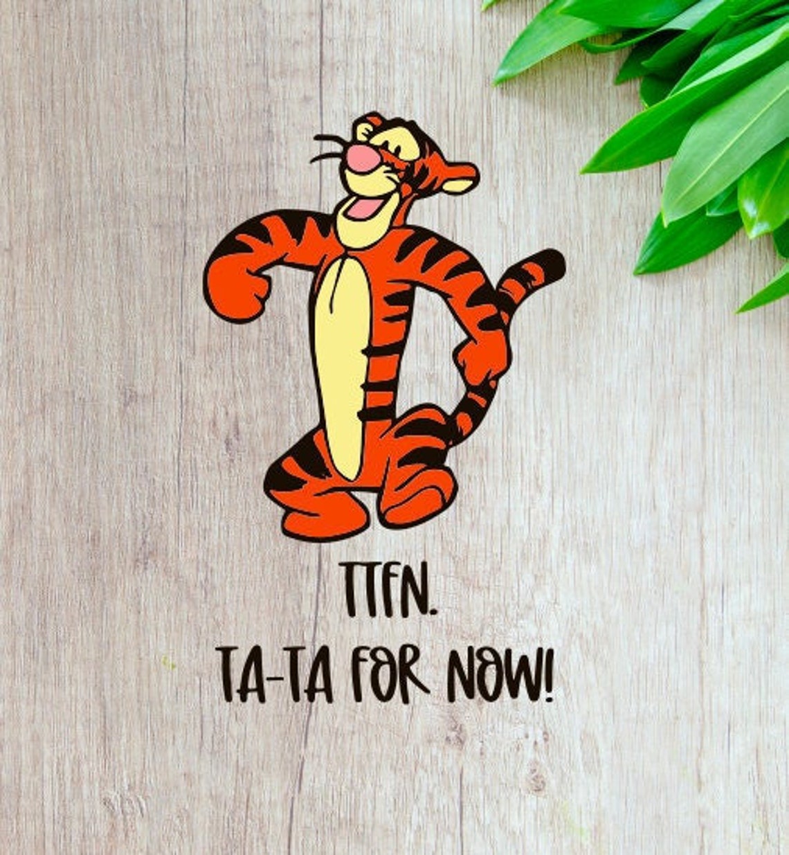TTFN Ta-ta for Now Tigger Digital File. Svg Png Jpg Instant - Etsy UK TTFN Ta-ta for Now Tigger Digital File. Svg Png Jpg Instant - Etsy UK