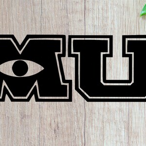 Monsters University MU SVG T-shirt File for Family Vacations - Etsy