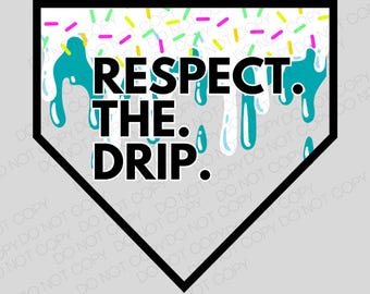 Digital File, Instant Download, Sports, Baseball Ice Cream Drip, Travel ...