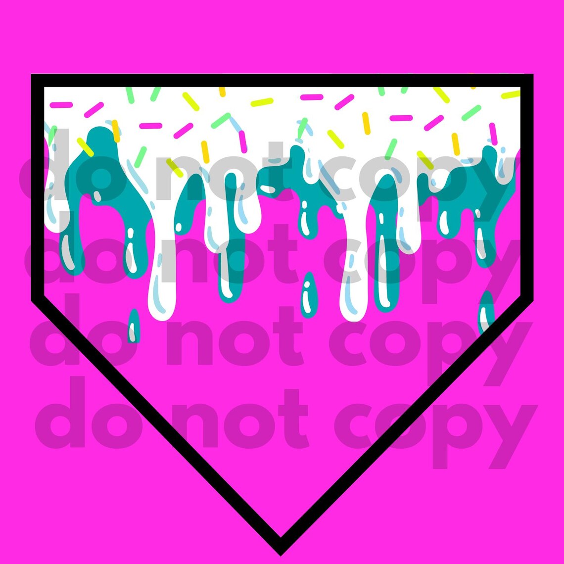 Digital Bundle, Home Plate Ice Cream Drip, Baseball Drip, Instant ...
