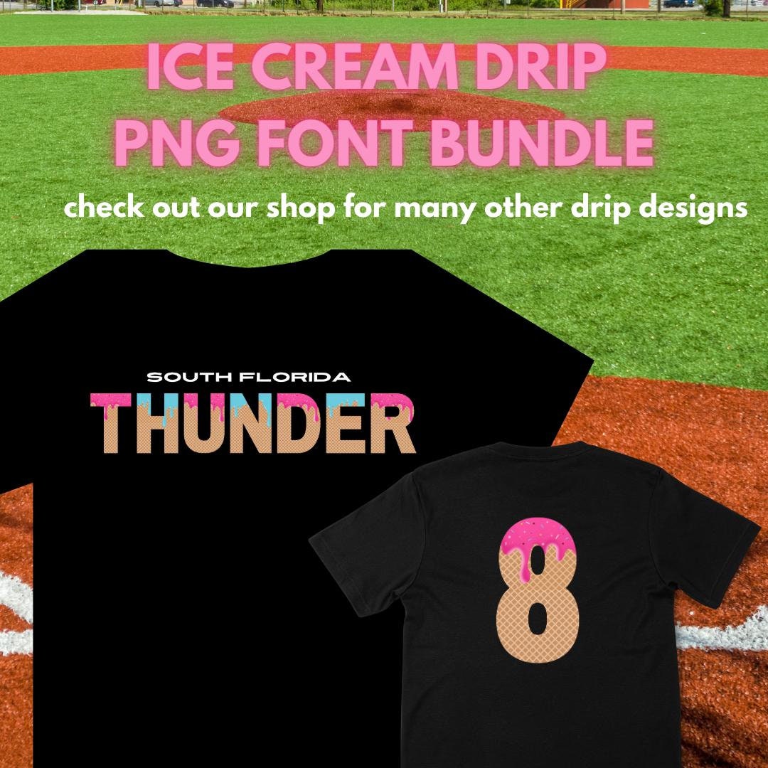 Baseball Drip PNG Digital Font Download, Ice Cream Drip, Baseball ...