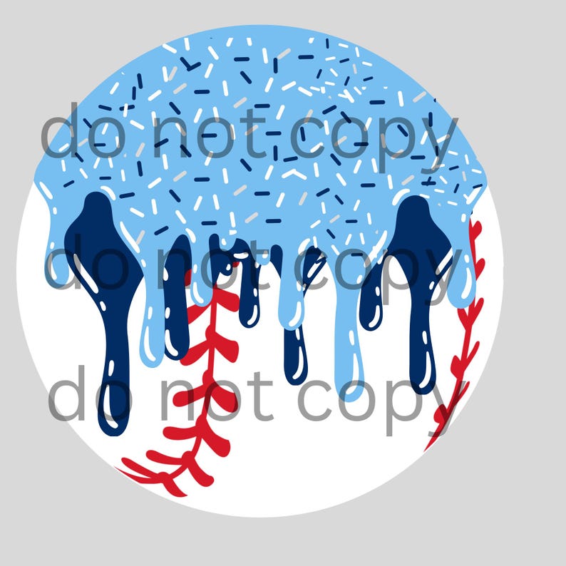 Digital File, Instant Download, Sports, Baseball Ice Cream Drip, Travel ...