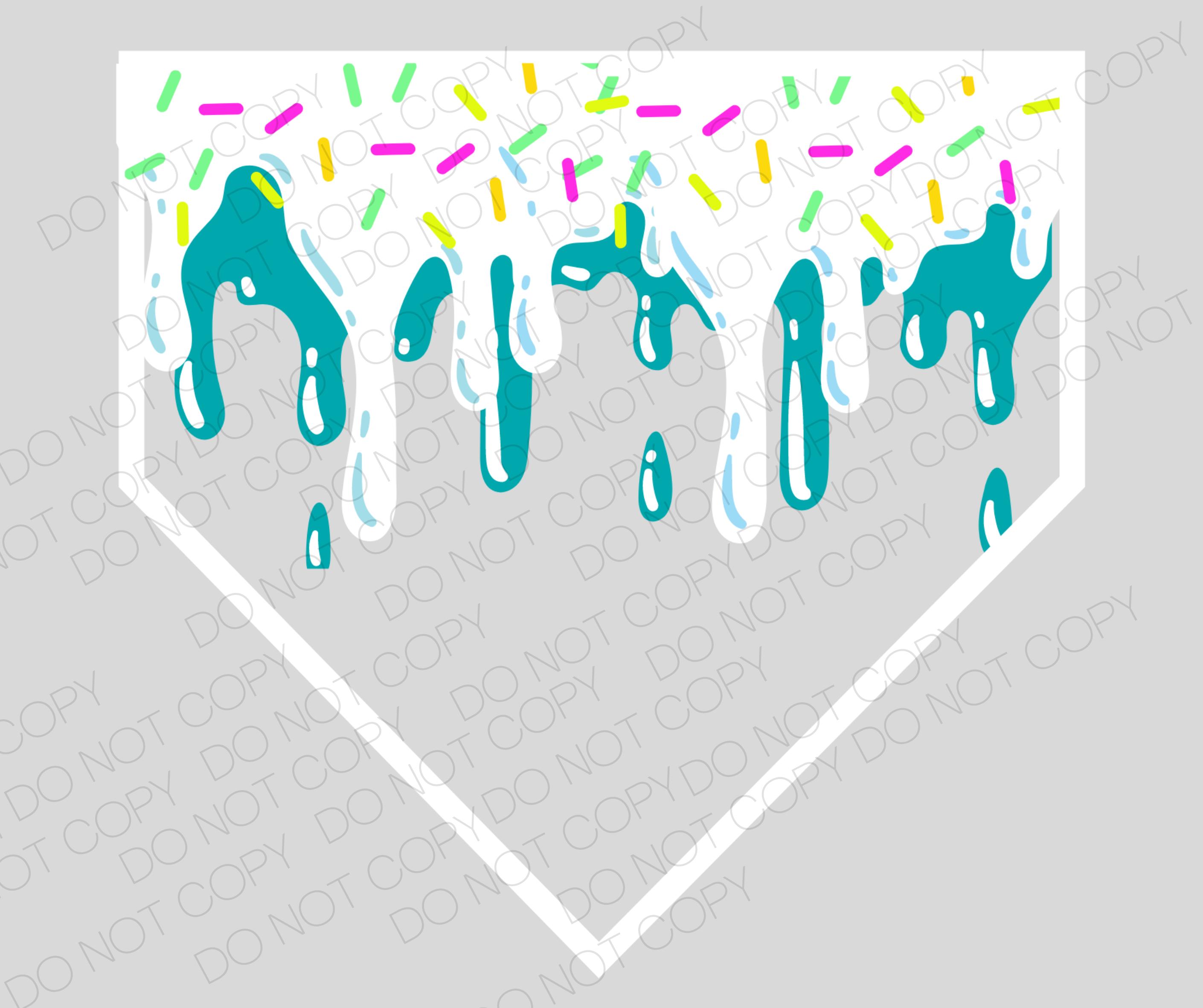 Digital File, Instant Download, Sports, Baseball Ice Cream Drip, Travel ...