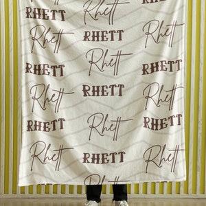 Kids Name Blanket, Personalized Name Blanket, Blanket Birthday Gift for ...