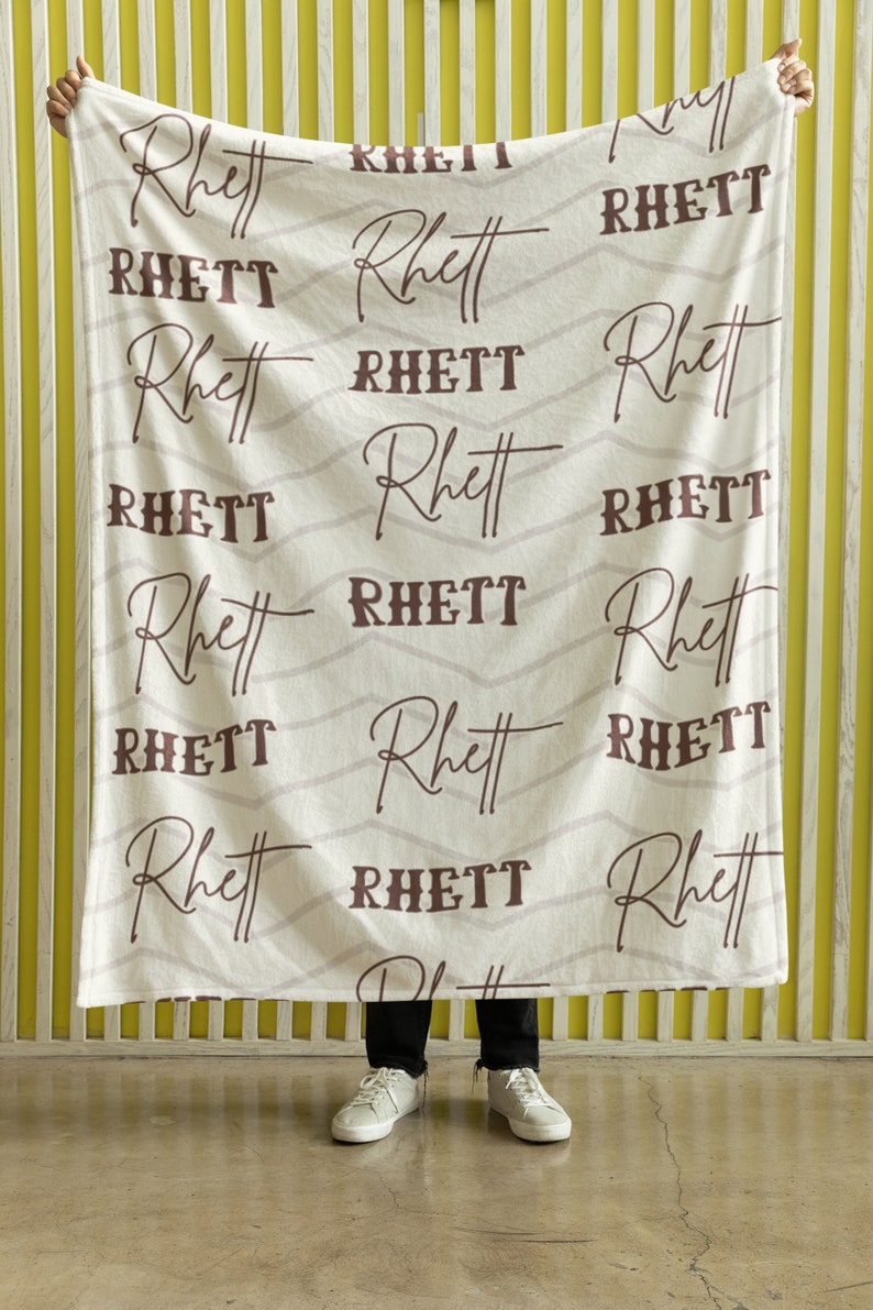 Kids Name Blanket, Personalized Name Blanket, Blanket Birthday Gift for ...