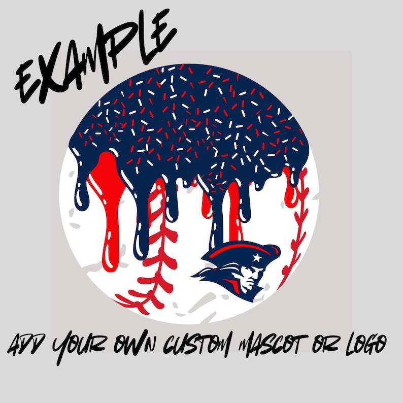 Digital File, Instant Download, Sports, Baseball Ice Cream Drip, Travel ...