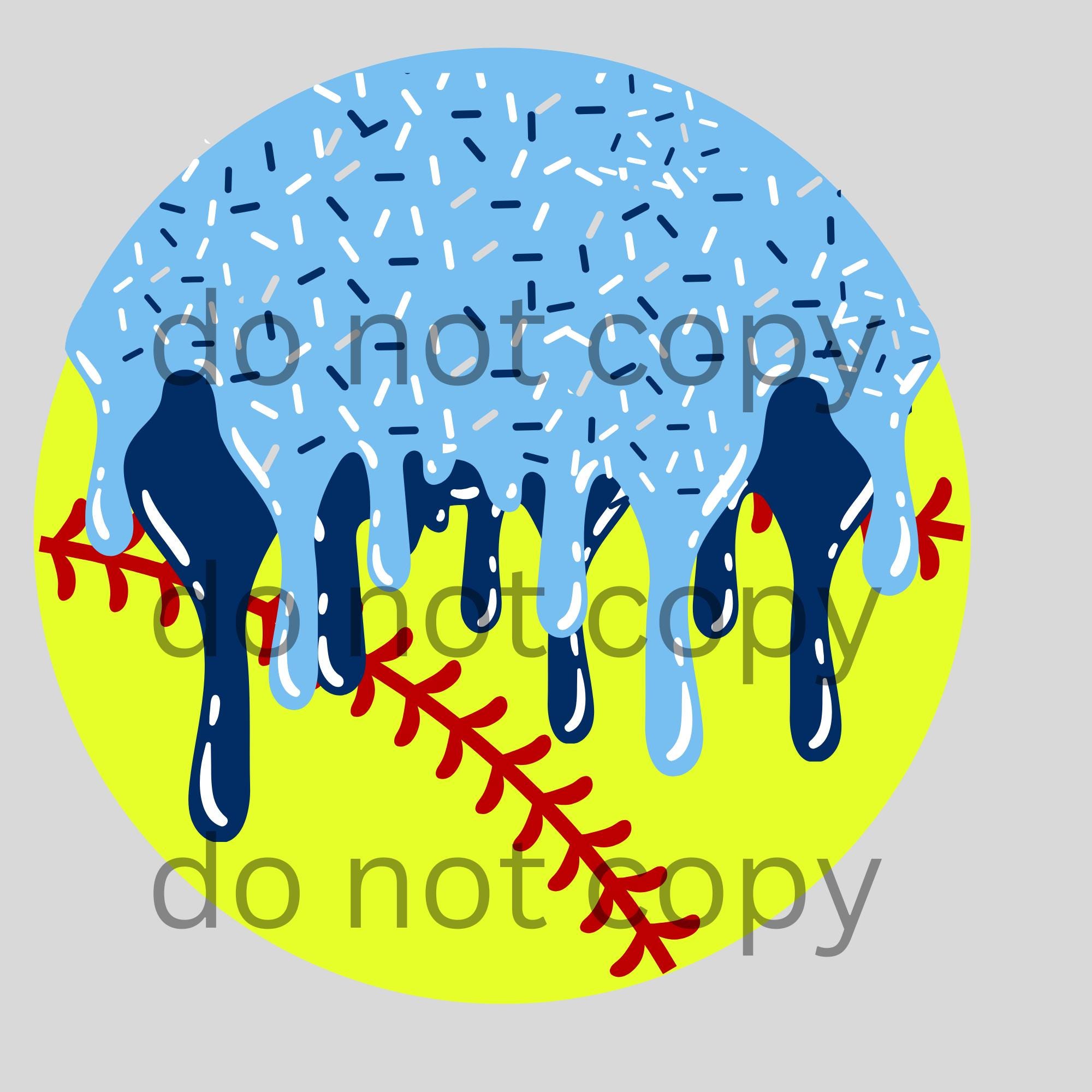 Softball Digital File, Instant Download, Sports, Baseball Ice Cream ...