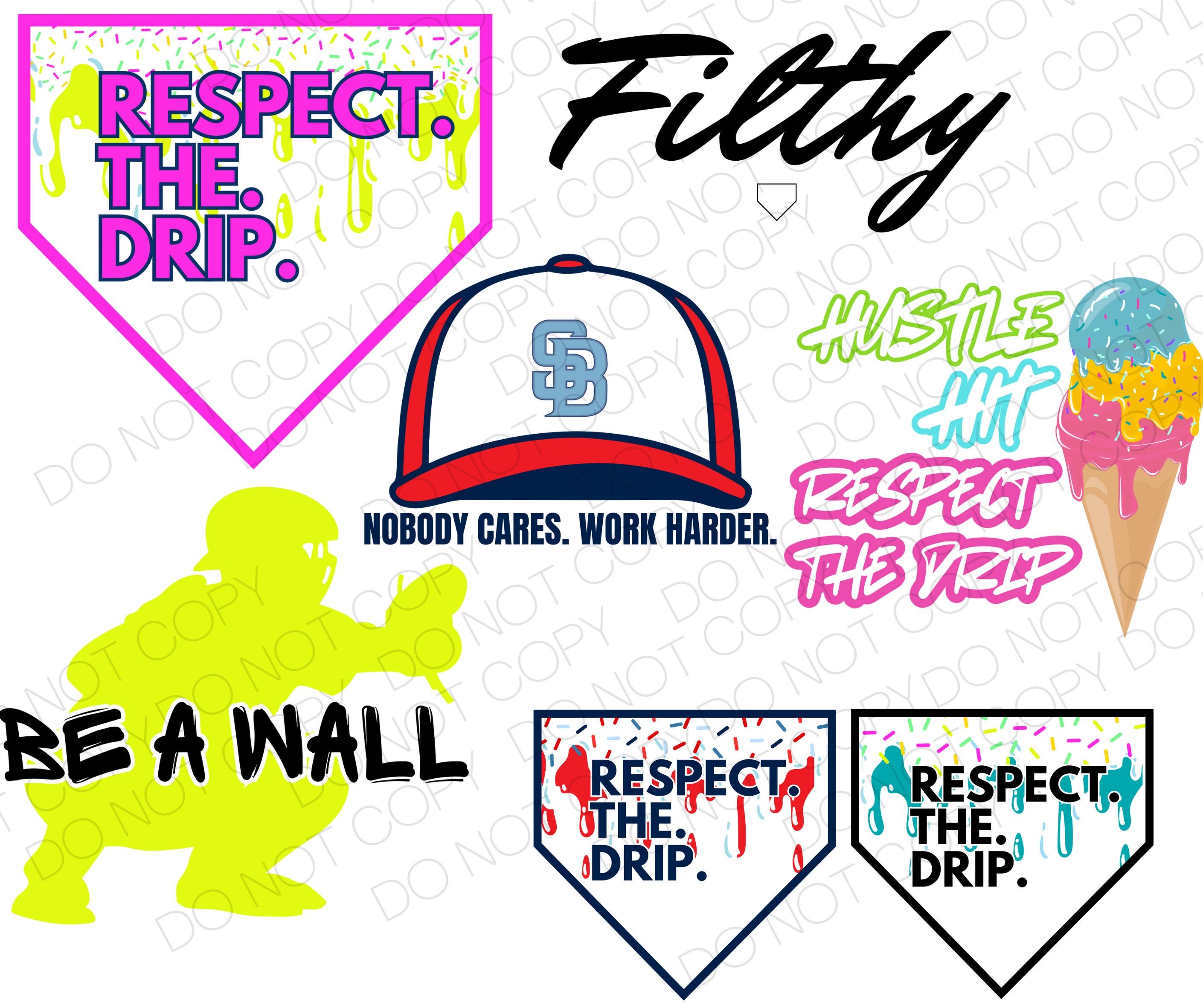 Digital File, Instant Download, Ice Cream Drip, Baseball Lovers, Travel ...