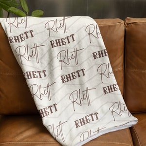 Kids Name Blanket, Personalized Name Blanket, Blanket Birthday Gift for ...