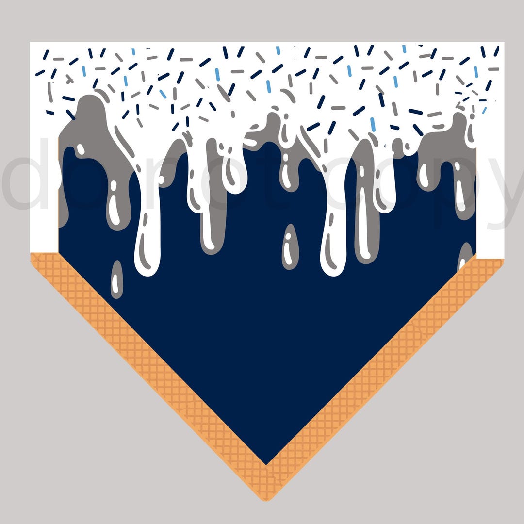 Digital File, Instant Download, Sports, Baseball Ice Cream Drip, Travel ...