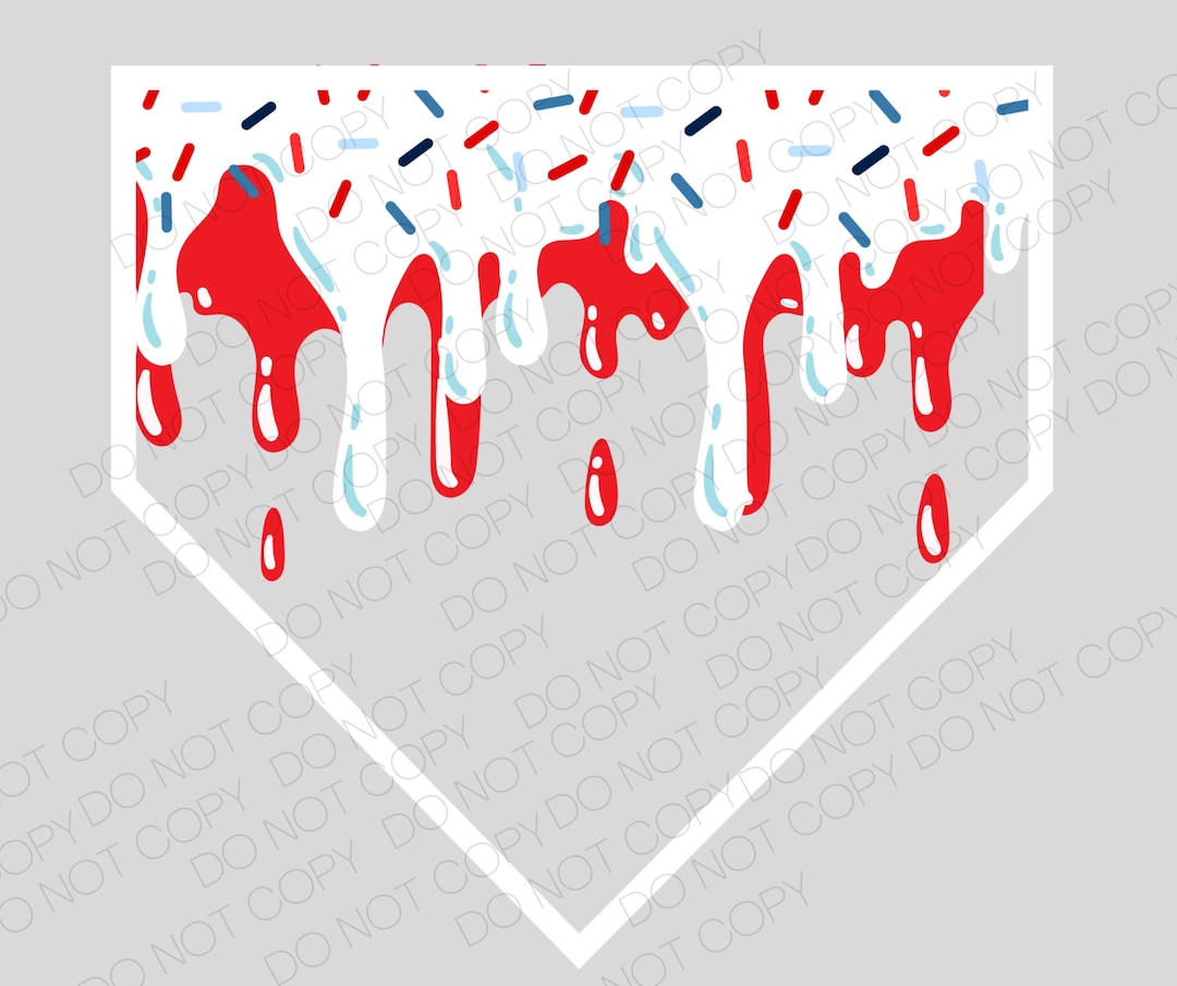Digital File, Instant Download, Sports, Baseball Ice Cream Drip, Travel ...
