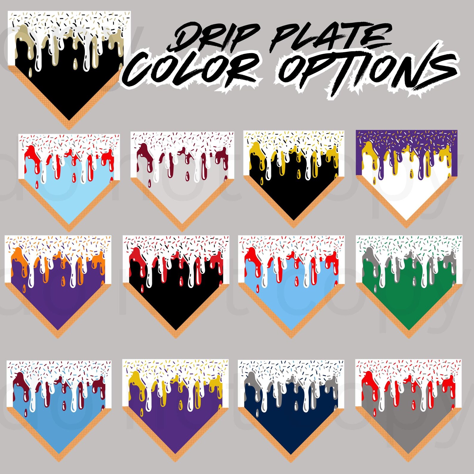 Digital File, Instant Download, Sports, Baseball Ice Cream Drip, Travel ...