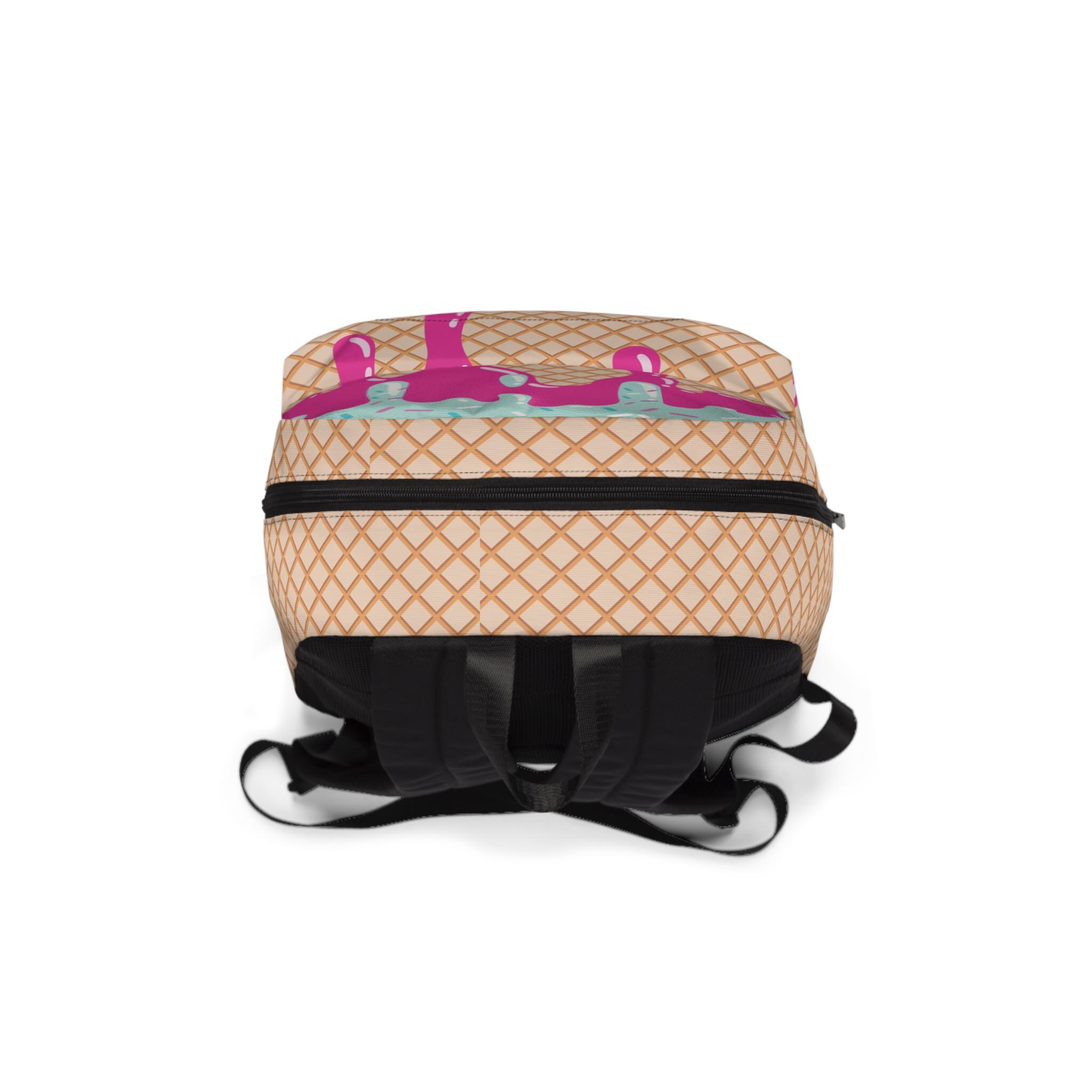 Personalized Name and Number Ice Cream Drip Backpack, Baseball Drip ...