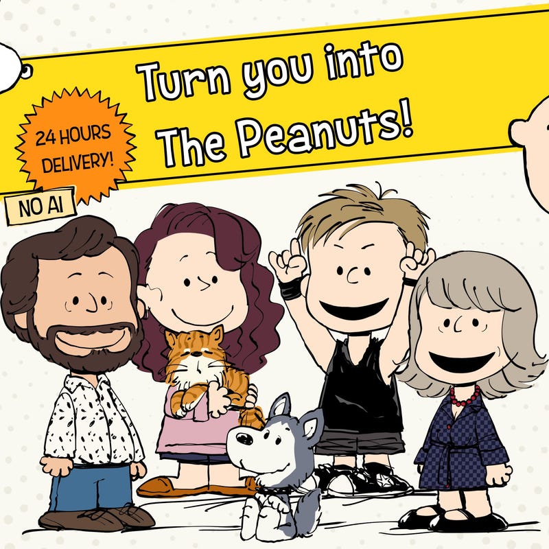 Peanuts Characters - Etsy